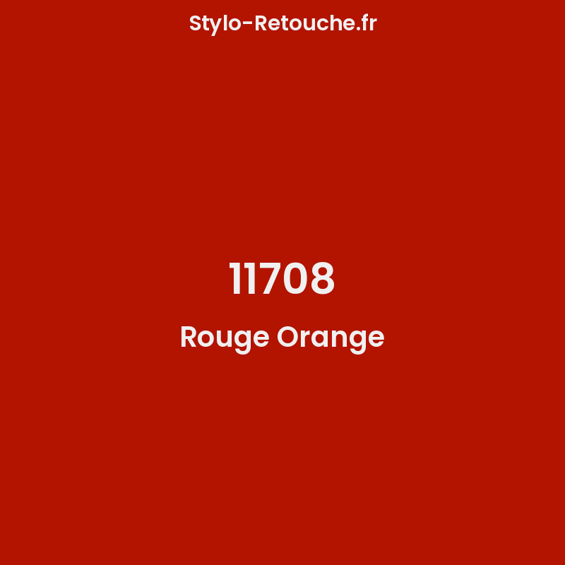 Stylo Retouche Renault 11708 Rouge Orange - Stylo-Retouche.fr