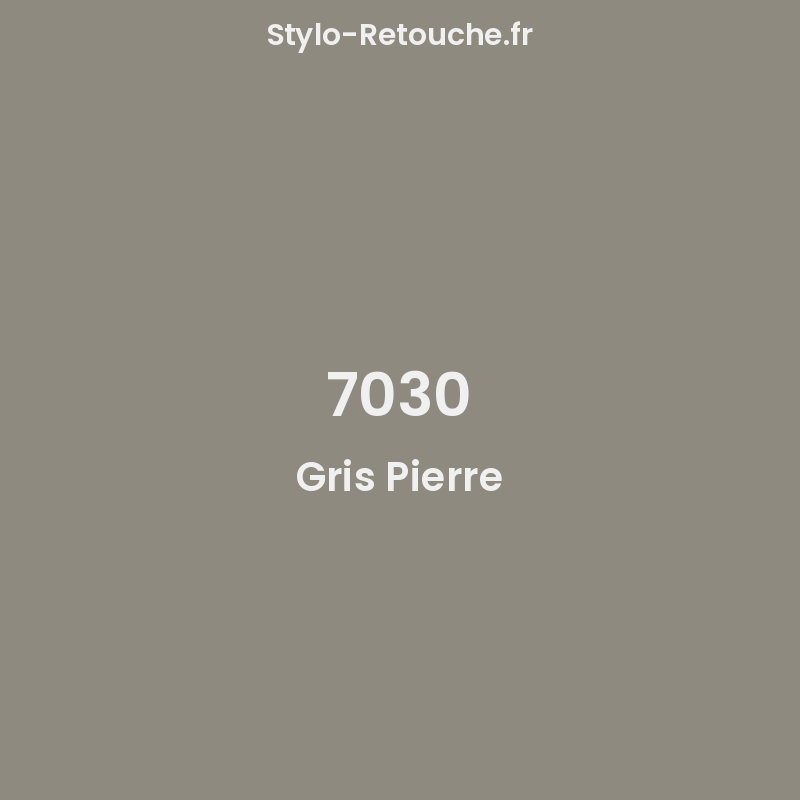 RAL 7030 Gris Pierre Opaque en Stylo Retouche - Stylo-Retouche.fr