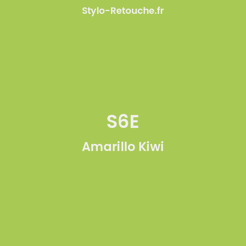 Stylo Retouche Seat S6E Amarillo Kiwi - Stylo-Retouche.fr
