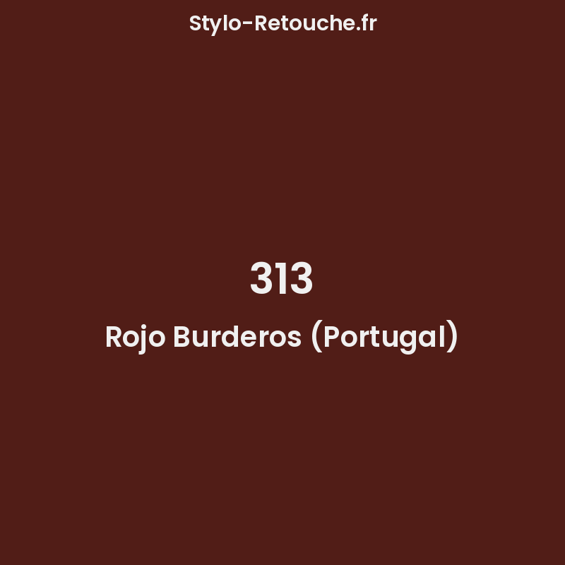 Stylo Retouche Toyota 313 Rojo Burderos (Portugal) - Stylo-Retouche.fr