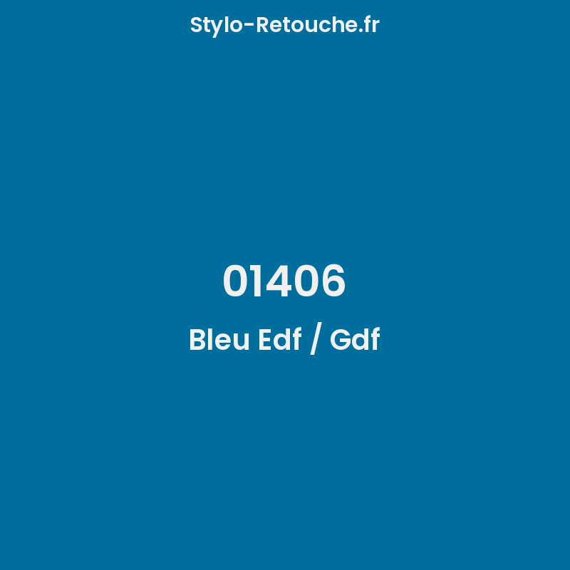 Stylo Retouche Renault 01406 Bleu Edf / Gdf - Stylo-Retouche.fr